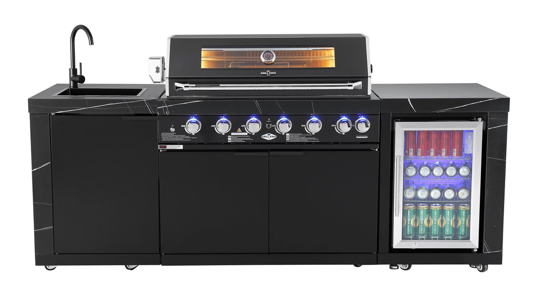 6 Burner Outdoor BBQ Collection – Grill King BBQs New Zealand
